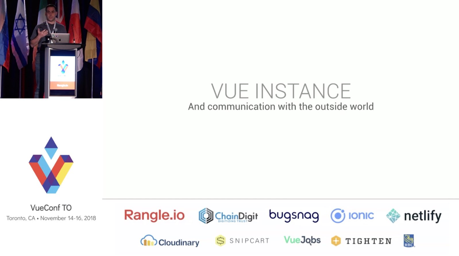 Vue Instance & Communication with the Outside World - VueConf Toronto ... Vue Instance & Communication with the Outside World - VueConf Toronto ...